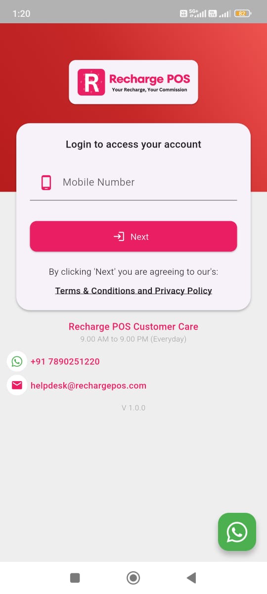 Recharge POS App Download - Mobile Recharge & Bill Payments